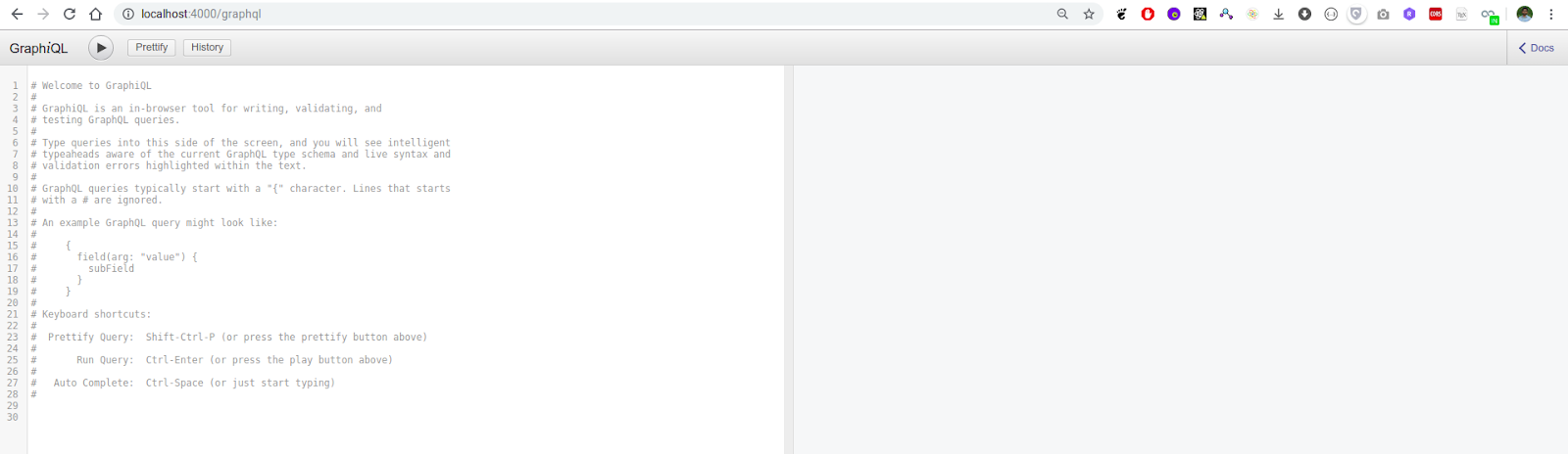 Interact with GraphQL using Express(Node JS)