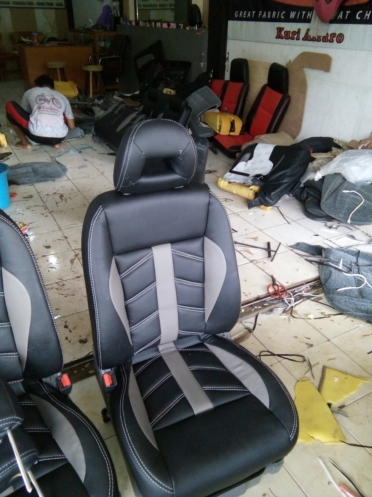 ALVARO JOK MOBIL INTERIOR CAR LEATHER SEAT VARIASI JOK DAN PLAFON MOBIL ...