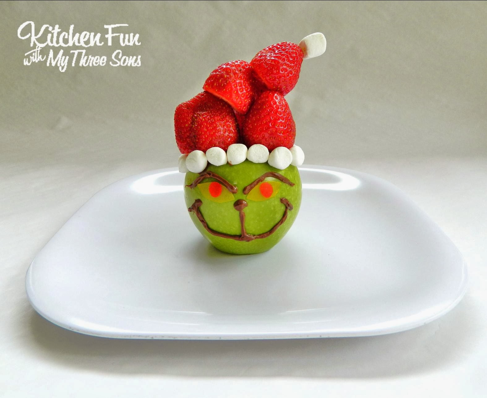 The Grinch Fruit Snack - Kitchen Fun With My 3 Sons