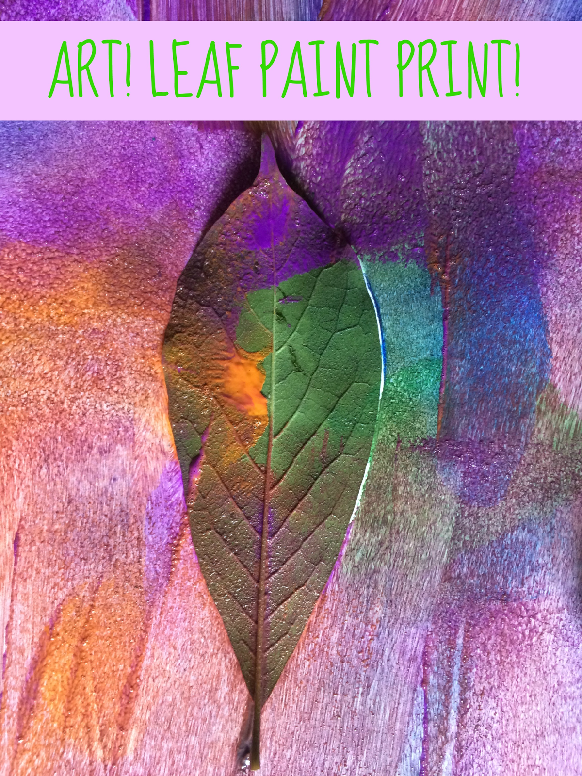 Mini Monets and Mommies: Negative Space Art: Kids' Leaf Paint Activity
