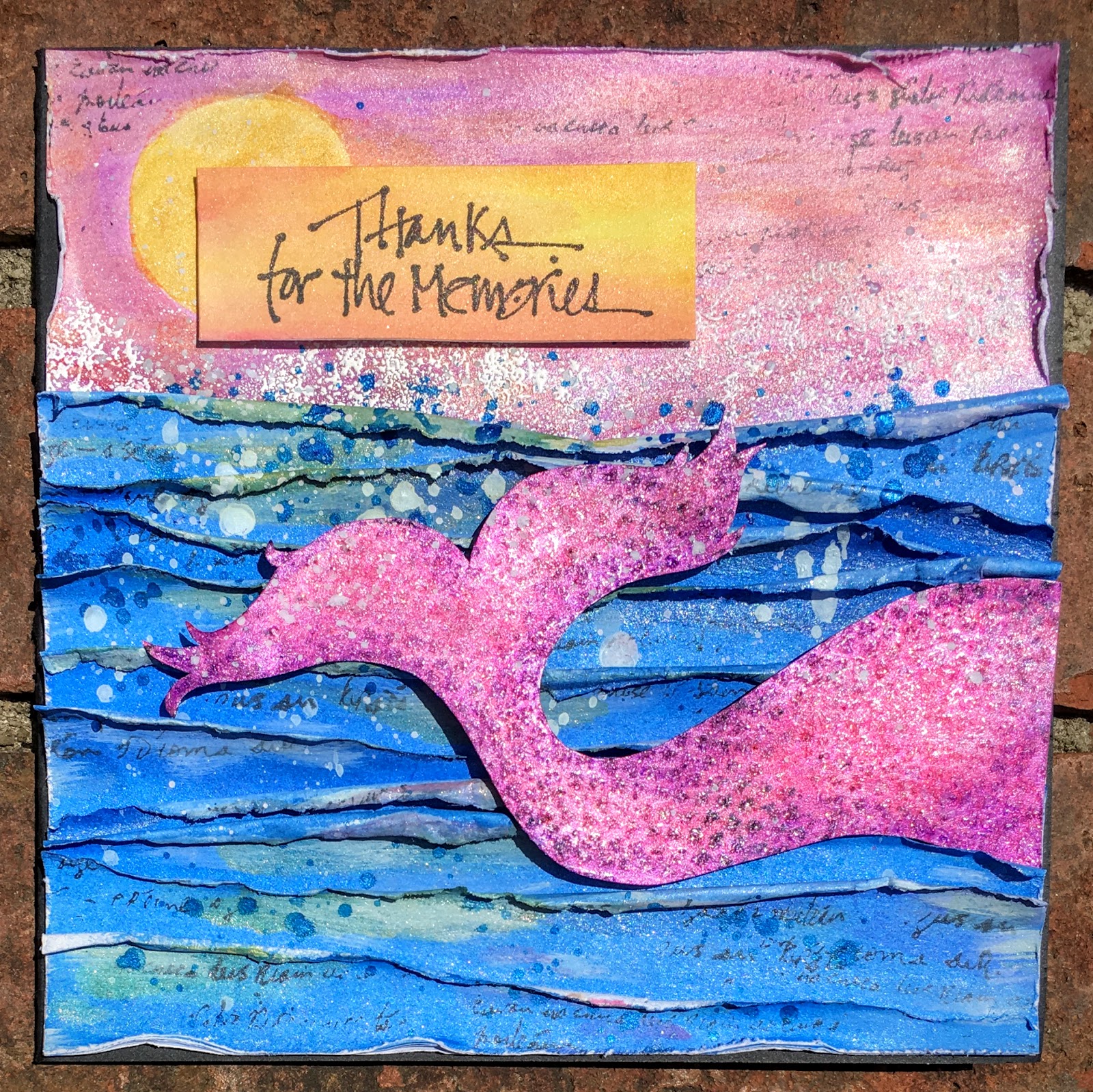 SewPaperPaint: Free Printable Mermaid Tail Metallic Card