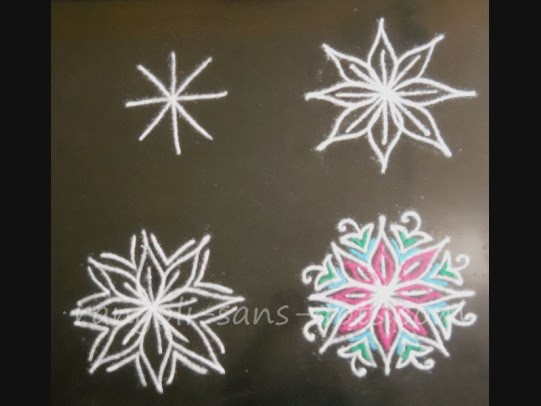 Easy rangoli designs - beginners