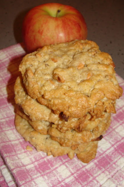 Lili popotte: Biscuits aux pommes, à l'avoine et au caramel