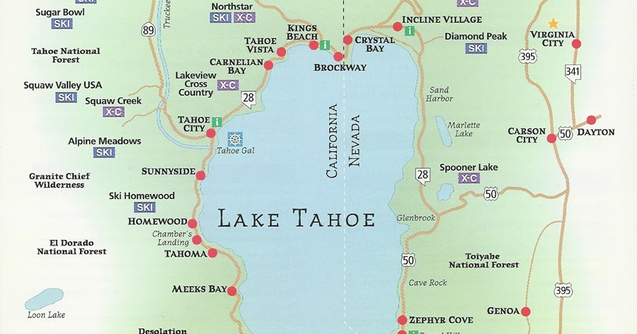 Online Maps: Lake Tahoe Maps