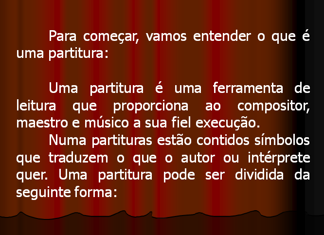 Aprendendo Música.com: 16- Partes e símbolos da partitura.