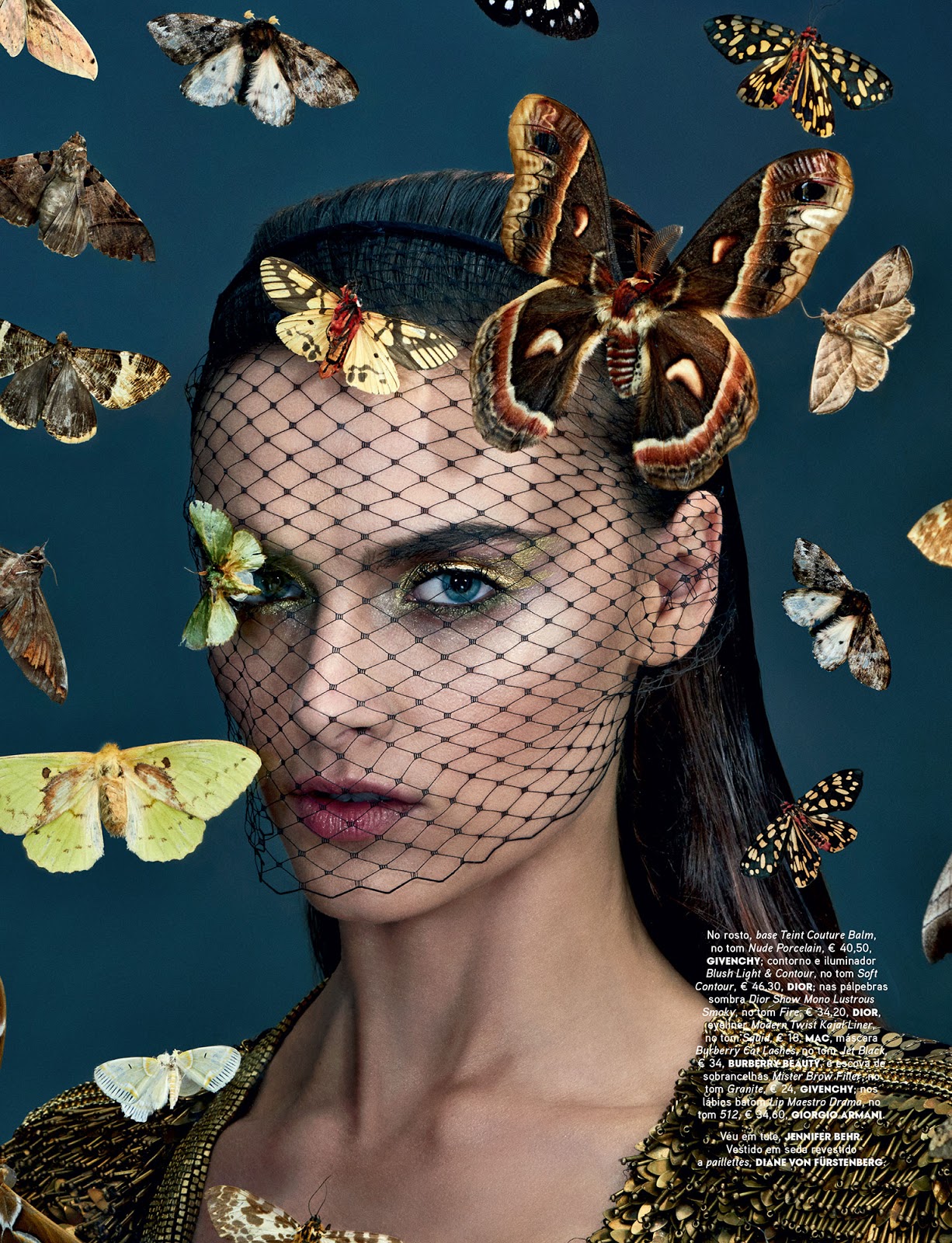 Vogue Beauty Editorial Shoot Butterflies, Moths, Insects FW Beauty ...