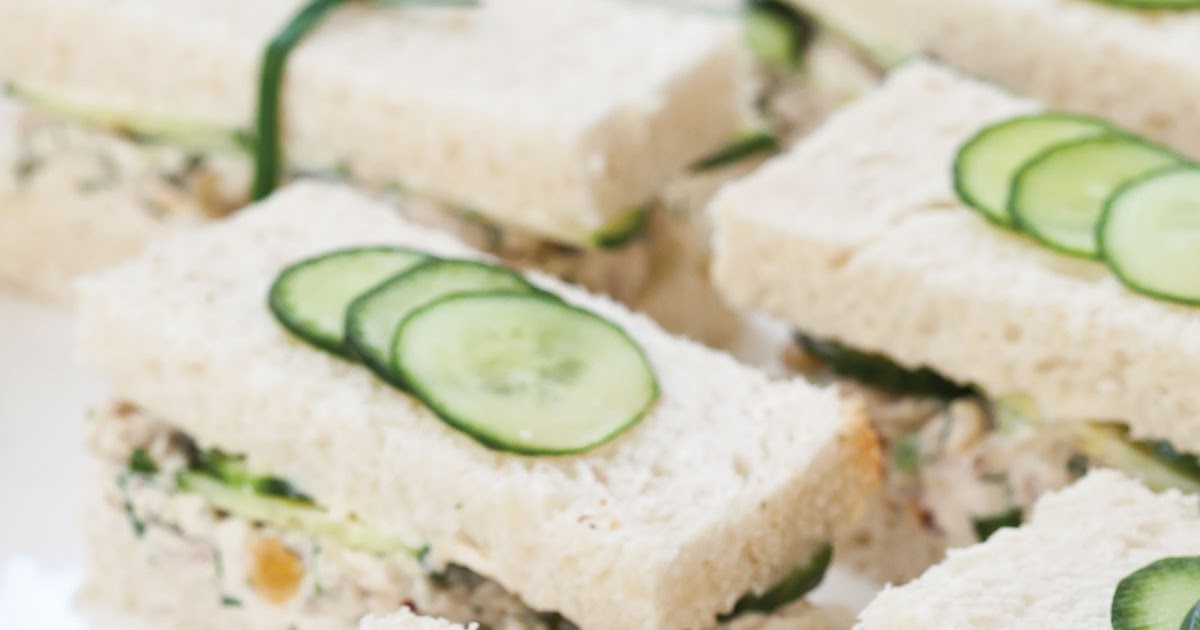 Herbed Chicken Salad Tea Sandwiches - Lezatos Kitchen