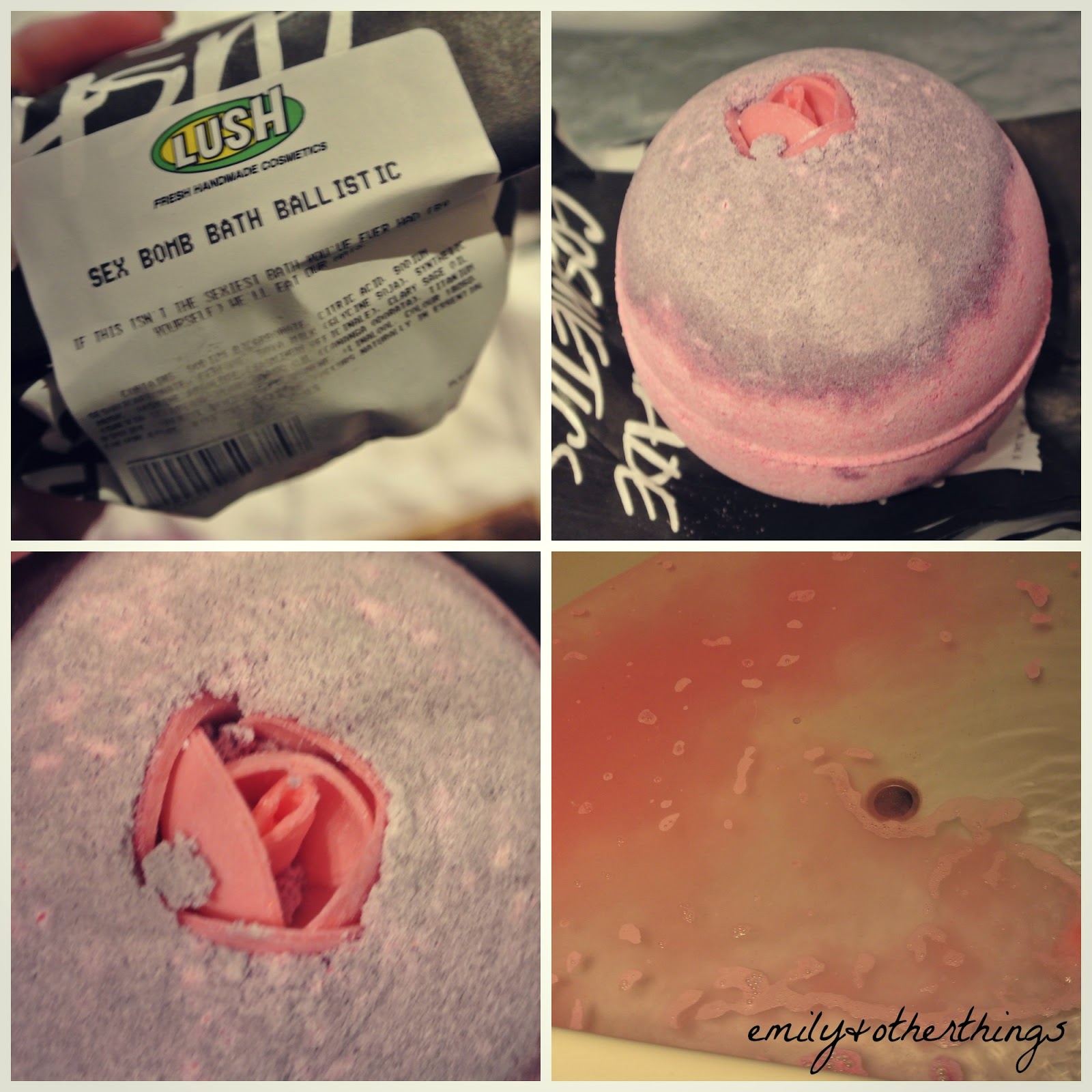 Emily & Other things.: LUSH Sex Bomb Bath Ballistic.