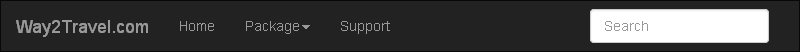 Twitter Bootstrap 3 Navbar with Dropdown Menu and Search Form Twitter Bootstrap 3 Navbar with Dropdown Menu and Search Form