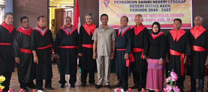 Saniri Negeri Hative Kecil Dilantik