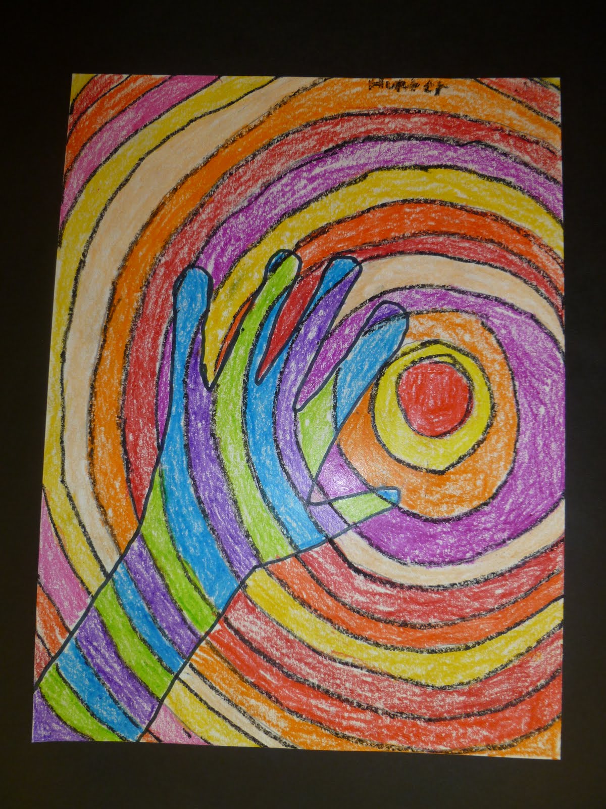 Summit Academy Loves Art!: Warm and cool colored hands