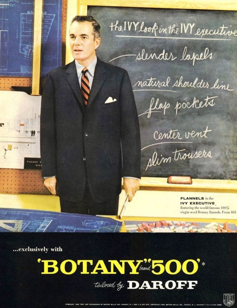 The Ivy League Look: The Natural Gentleman, Botany 500, 1963, 1955