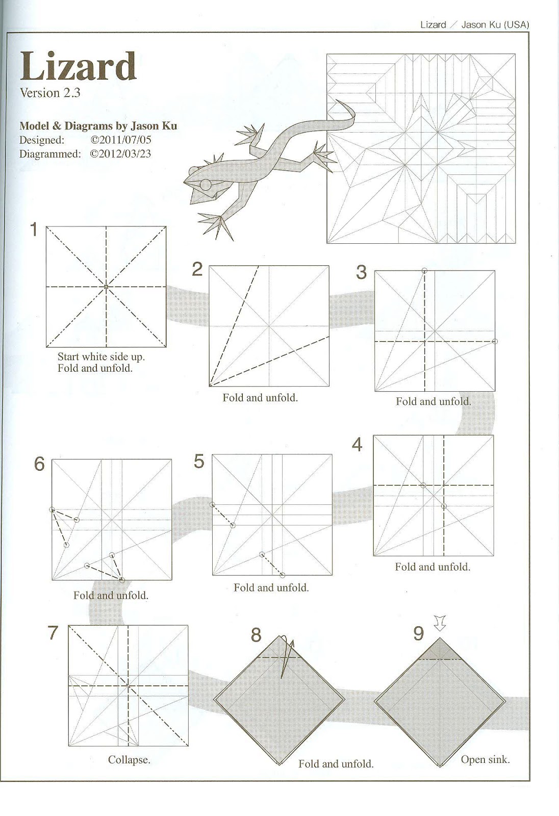 Origami Lizard: A Step-by-Step Guide to Folding a Majestic Reptile ...