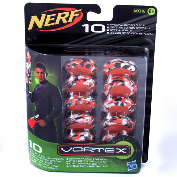 Urban Taggers.: Nerf red + blue camo Vortex XLR discs