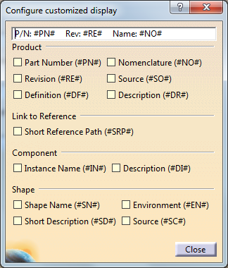 CATIA V5: Customizing assembly structure nodes