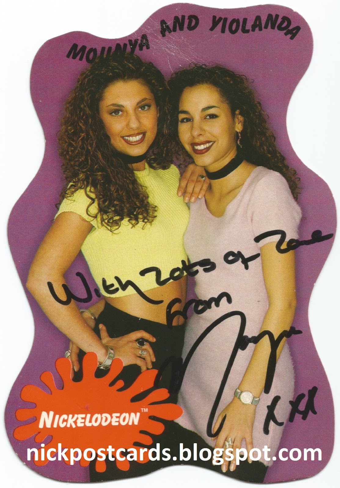 Postcards From Planet Nickelodeon: Mounya and Yiolanda (Autographed ...