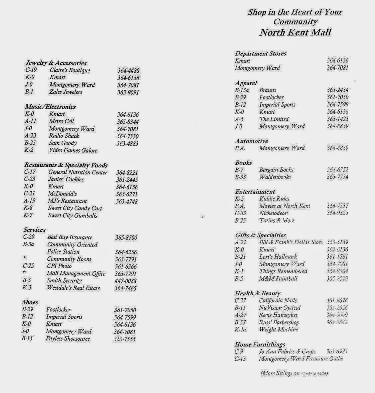 GR Retro: North Kent Mall