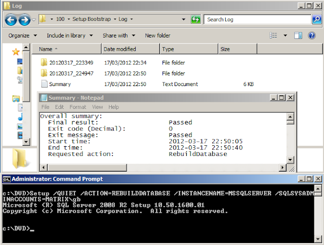 Greg's Tech Blog: SQL Server Master Database Recovery