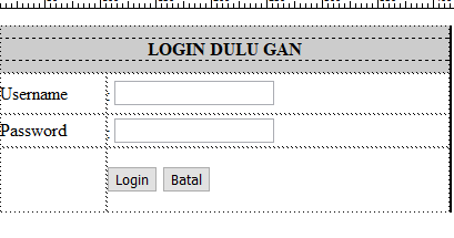 MEMBUAT FORM LOGIN SEDERHANA DENGAN HTML