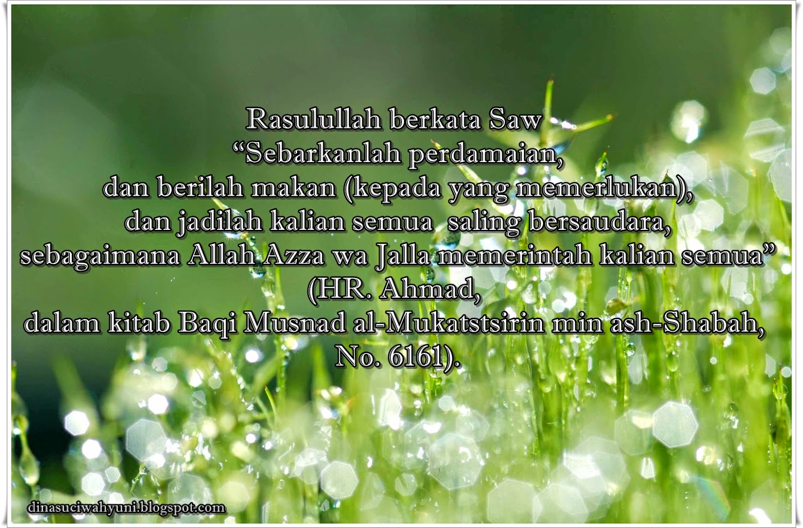 HADIST RASULULLAH SAW TENTANG PERDAMAIAN - ISLAM ITU INDAH | JDSK