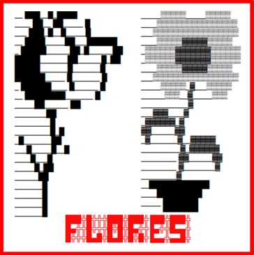 Dibujos con letras de flores y adornos