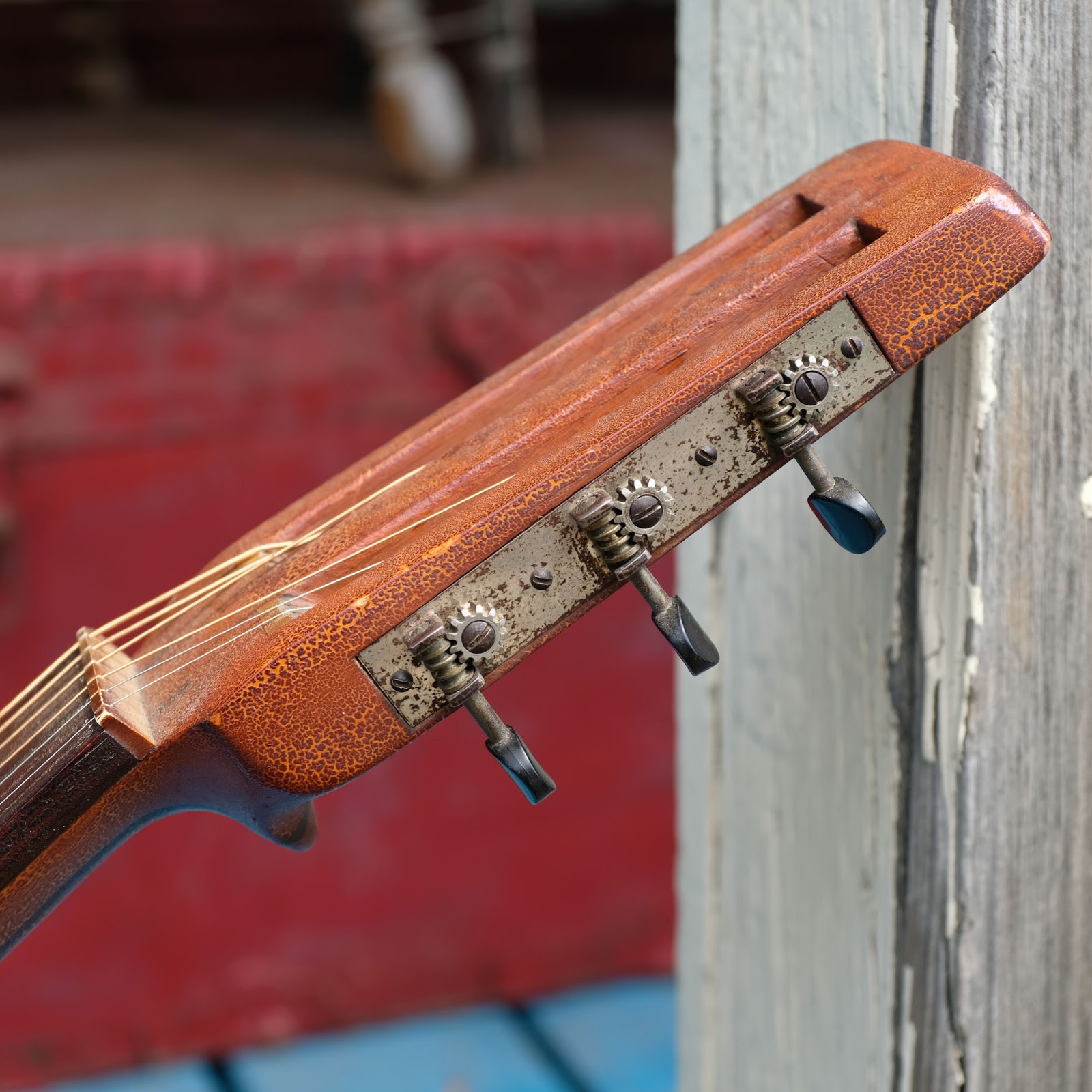 1920s Unmarked Angular Tailpiece Guitar
