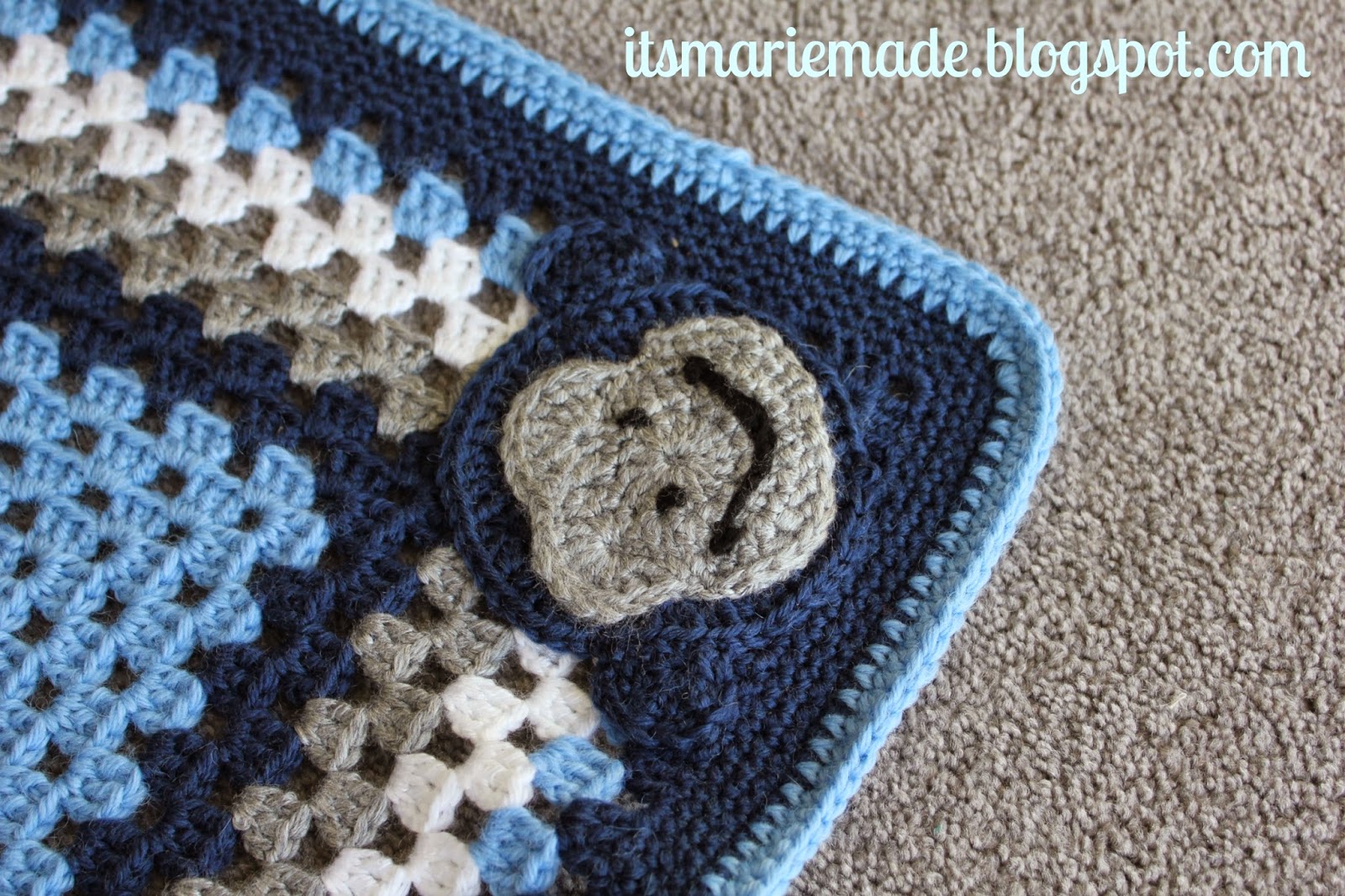 It's Marie Made!: Stripey Crochet Granny Monkey Blanket + Pattern and ...