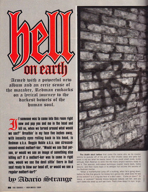 HipHop-TheGoldenEra: Redman in The Source Magazine - November 1994
