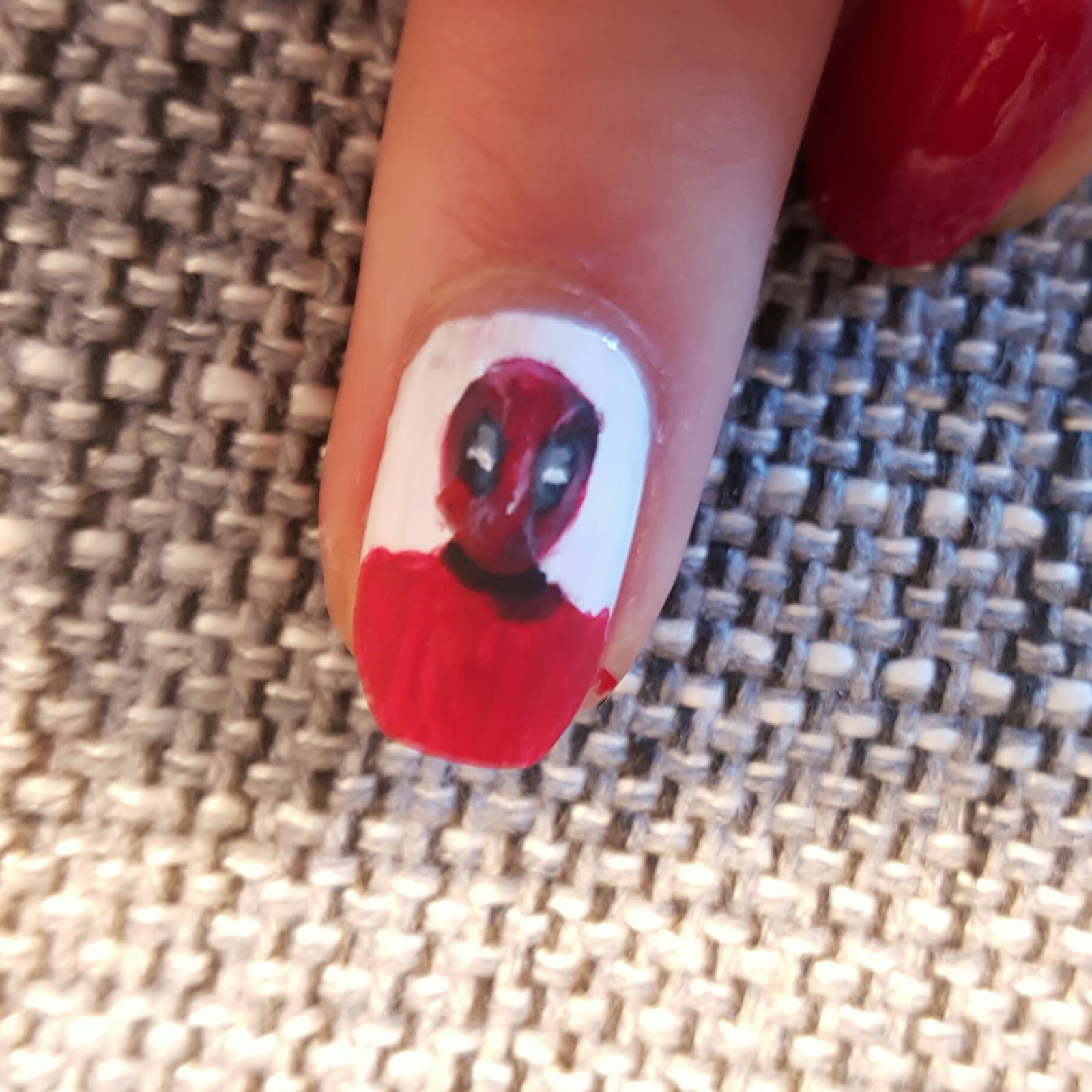 FaerieDust Nails: Deadpool Nails (With Pictorial)