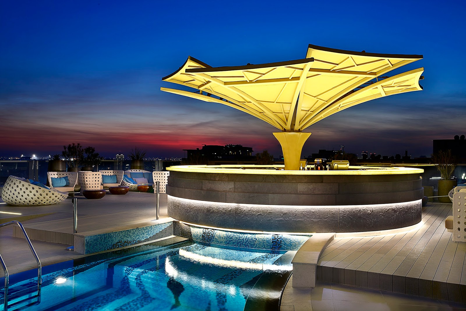 PURE rooftop by Double Tree by Hilton Doha