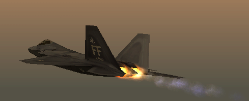 Indonesia modding community: F-22 Raptor full afterburner