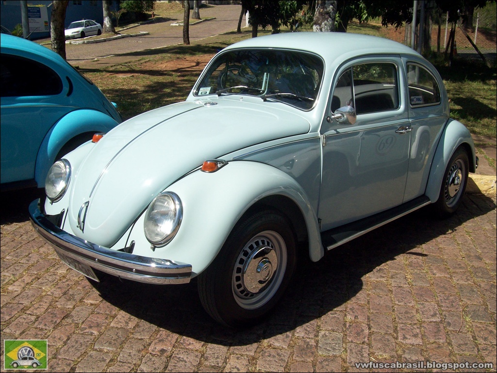 VW Fusca Brasil: Cores - Azul Diamante
