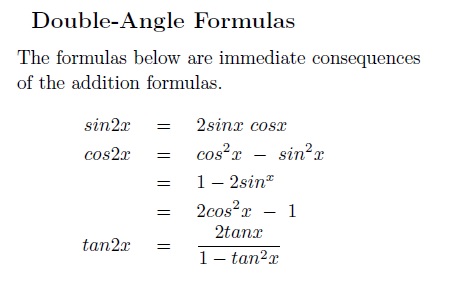 MATHinik: Multiple-Angle and Product-to-Sum Formulas