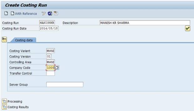 SAP FICO Central: Automation of Standard Cost Estimate (CK40N)