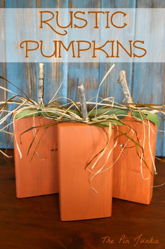 Rustic Wooden Pumpkins