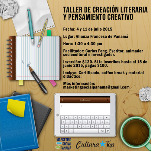 Literatura panameña hoy: CARLOS FONG DICTA TALLER DE CREACIÓN LITERARIA