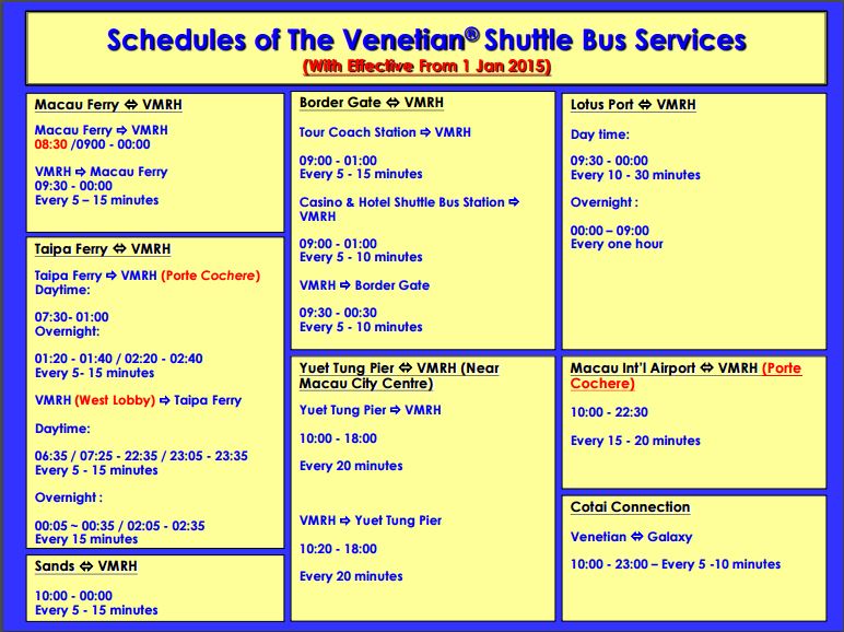 Orijint Go Travel: [Macau] Transportation: ตารางเวลาและเส้นทาง Free ...
