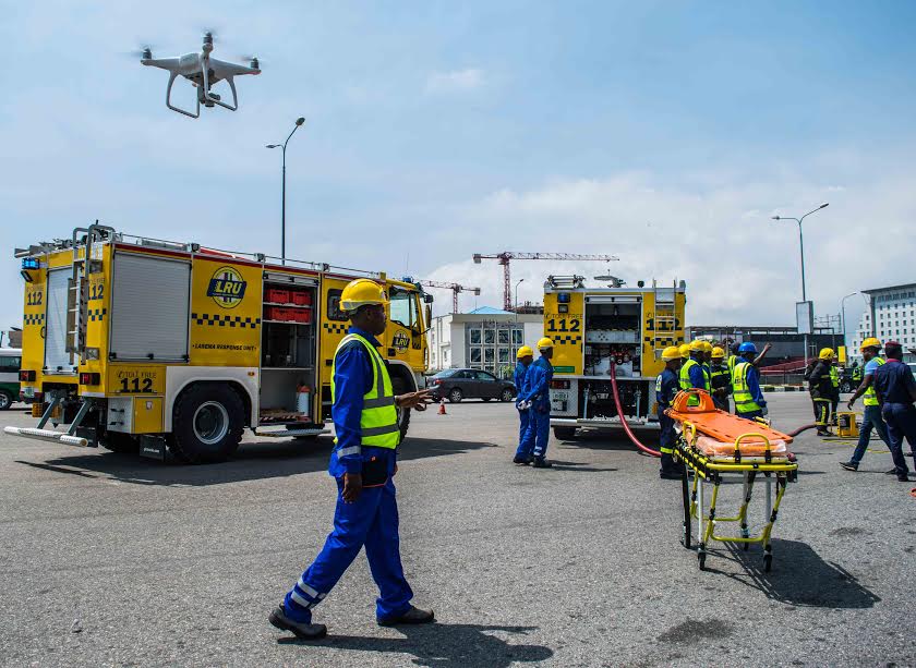 LASEMA Response Unit (LRU) stage Emergency Response Simulation at Lekki ...