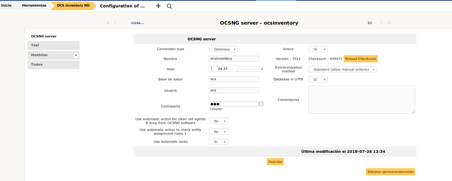 Linux con Chale: Integrar ocs inventory con glpi