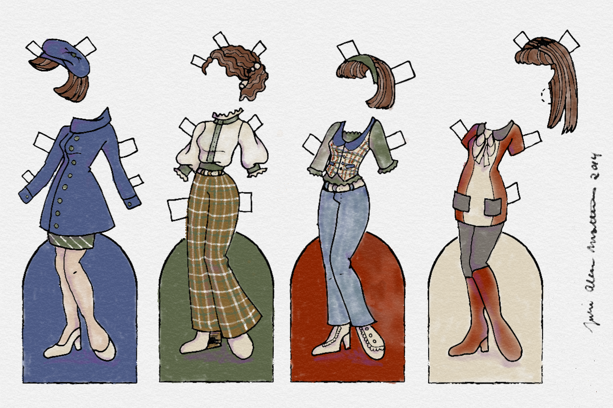 Paper Doll School: Expirimenting with Fresh Paint