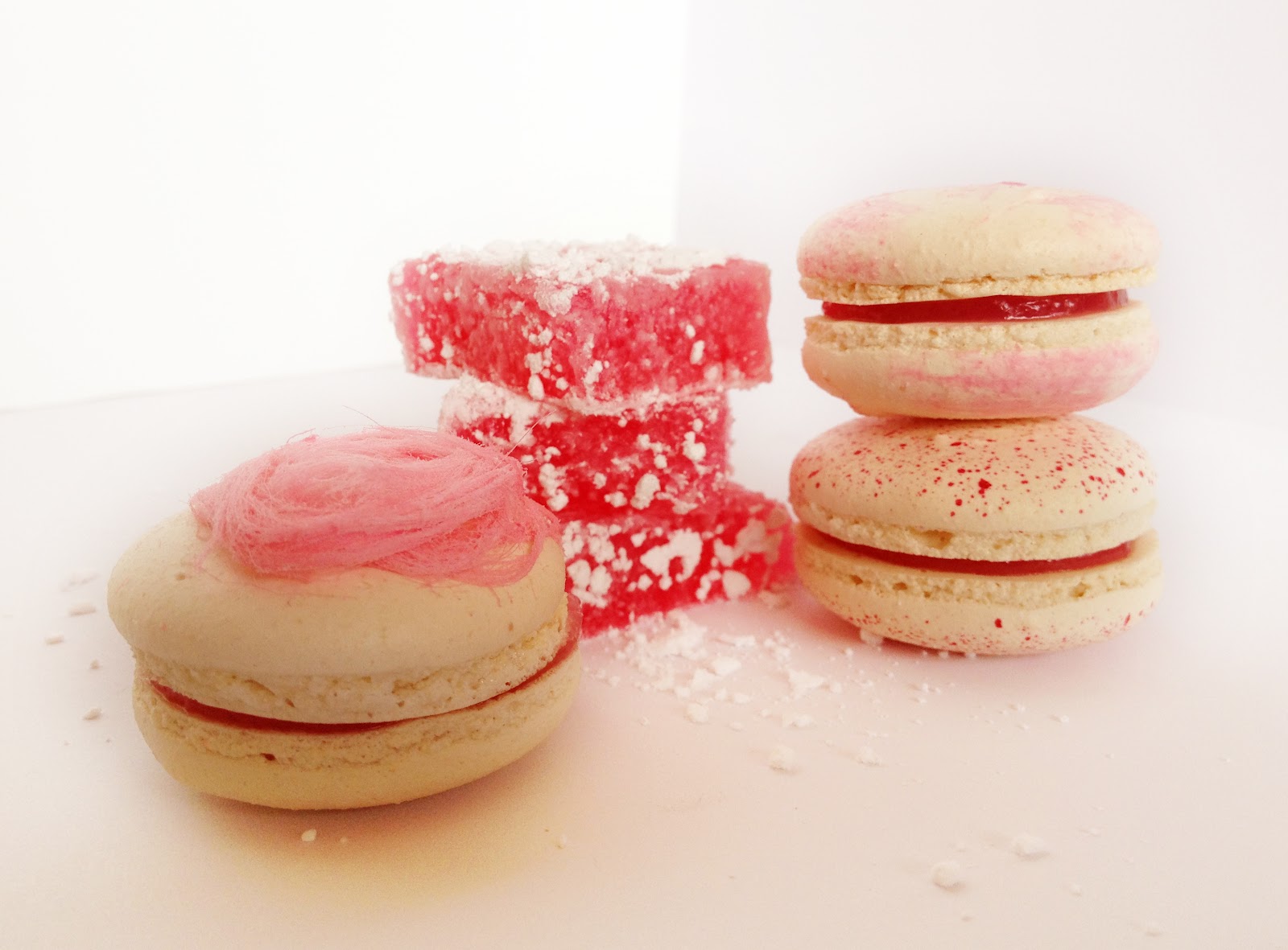 Macaron Me: Turkish Delight Macarons with Pashmak (Persian Fairy Floss)