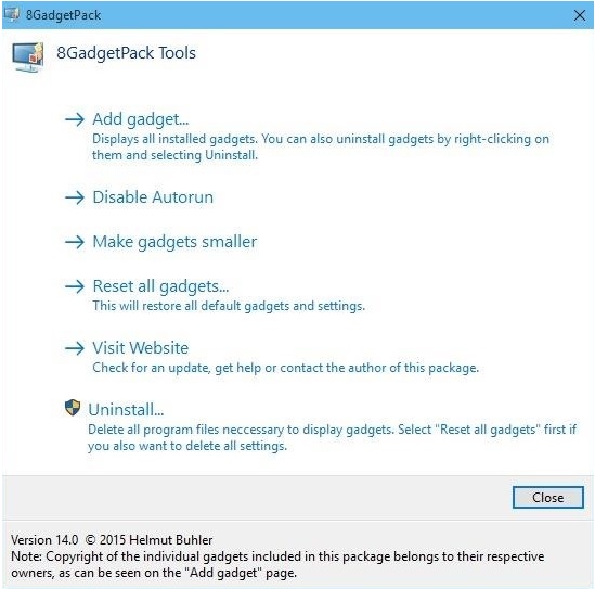 STEPS AND WAYS TO BRING DESKTOP GADGETS TO WINDOWS 10 - STEPS AND WAYS