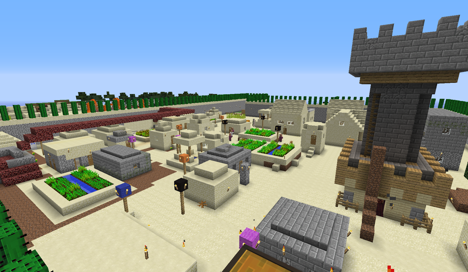 Loco-PC-Juegos: Minecraft - partida multijugador LAN - Aldea