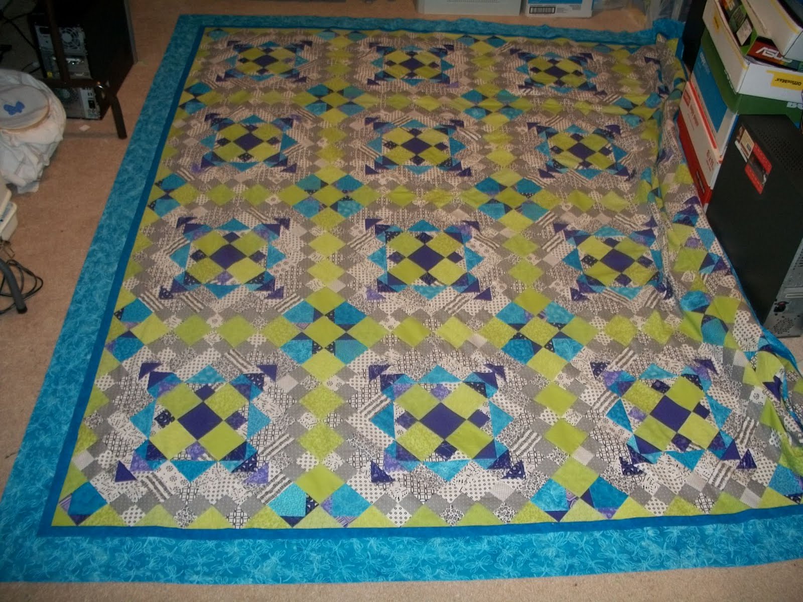 Sew Cook and Travel: Easy Street Quilt Top Finished