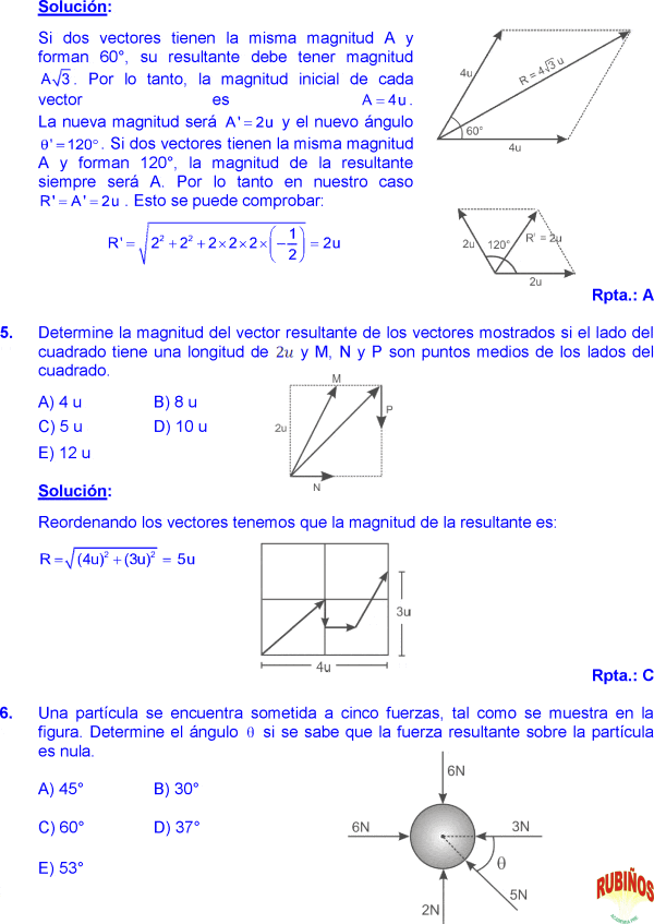 OPERACIONES CON VECTORES EJERCICIOS RESUELTOS DE LA RESULTANTE PDF