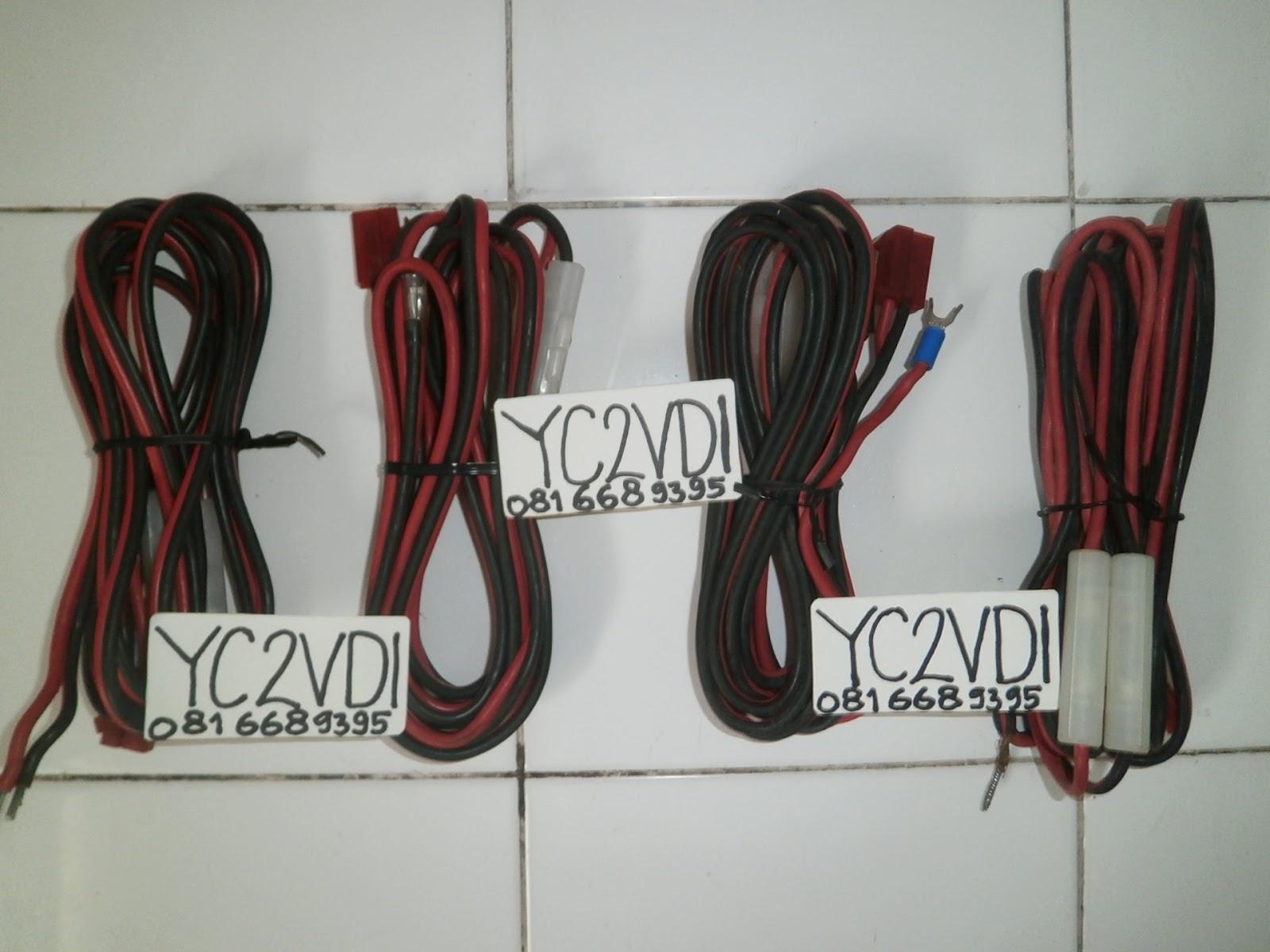 Sinar Agung ( Y C 2 V D I ): KABEL DC CORD MERAH HITAM ORISINIL - ISTIMEWA