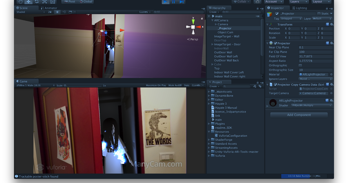Rendering Lights and Shadows in AR - The Projector Method