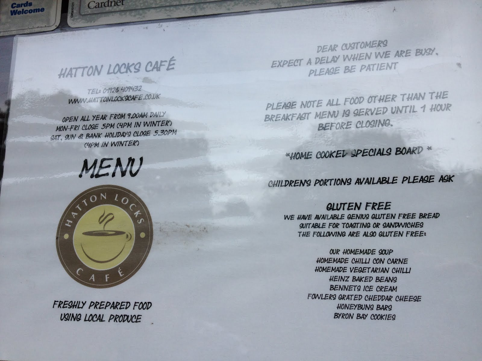 Mrs H does Gluten Free!: Hatton Locks Cafe, Warwickshire - Gluten Free