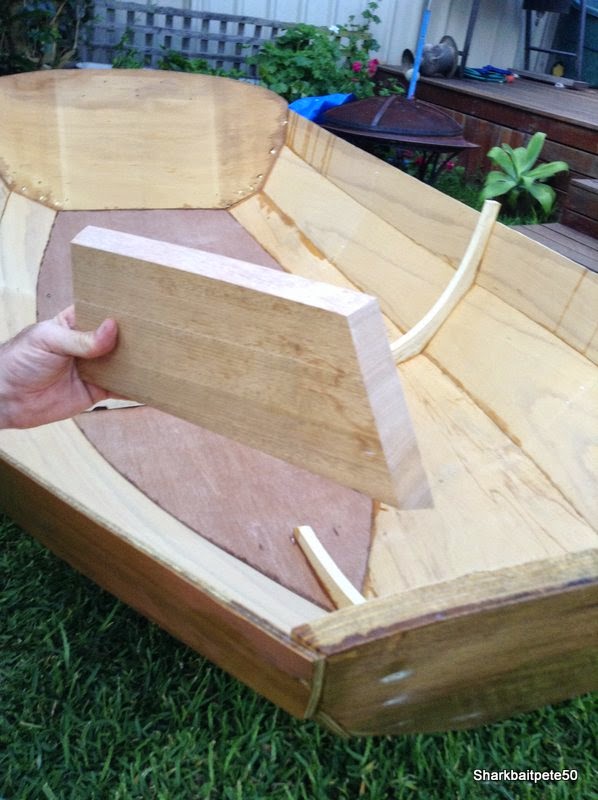 Woodwork and Joel White's Nutshell Pram: Knees, knuckles and bums...