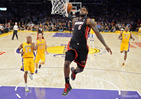 Top Dunk - Lebron fastbreak dunk video | NBA Worlds - High Scoring Games